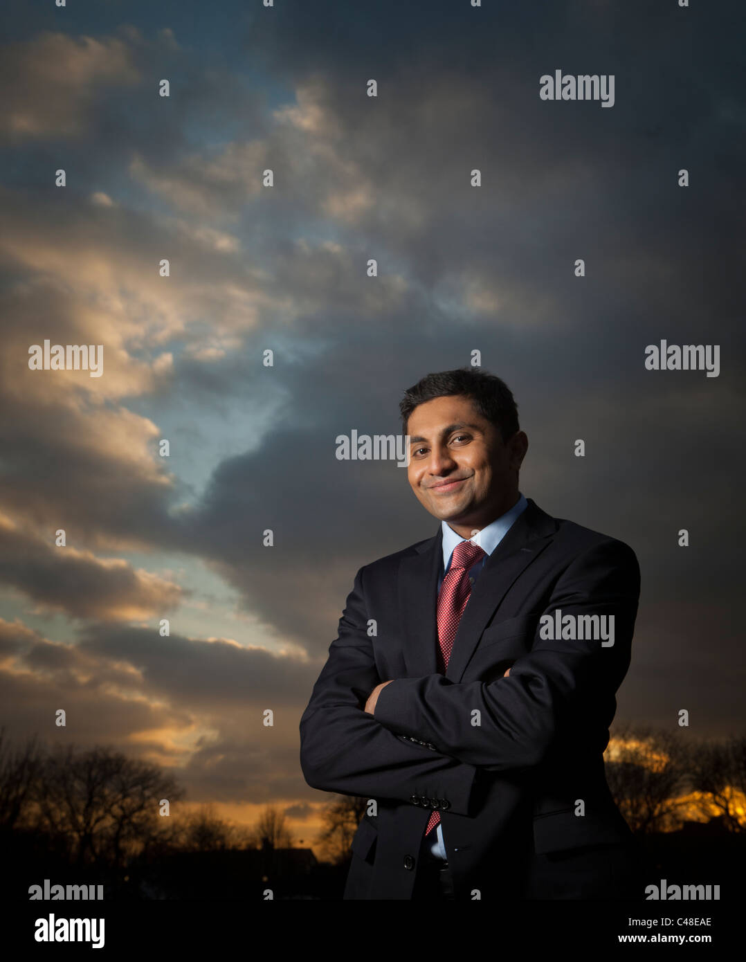 Portrait of Chicago 47th Ward Alderman Ameya Pawar Stock Photo - Alamy