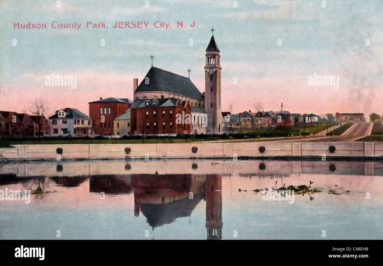 Hudson County Park, Jersey City, New Jersey, circa 1910 Stock Photo - Alamy