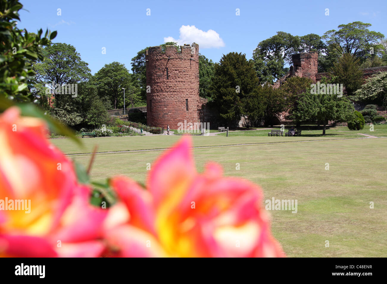City of Chester, England. Picturesque summer view of Chester’s Water ...