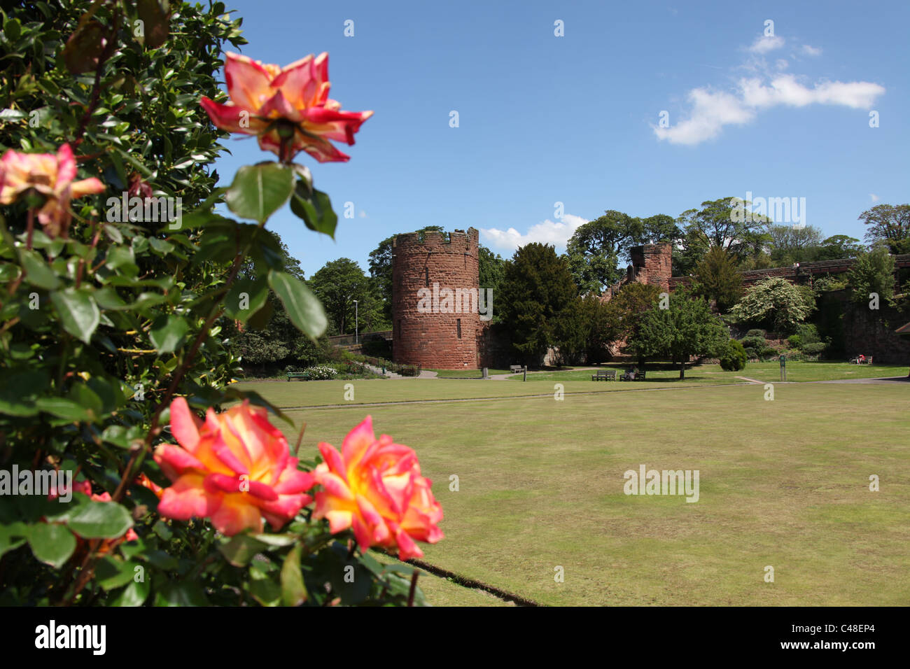 City of Chester, England. Picturesque summer view of Chester’s Water ...