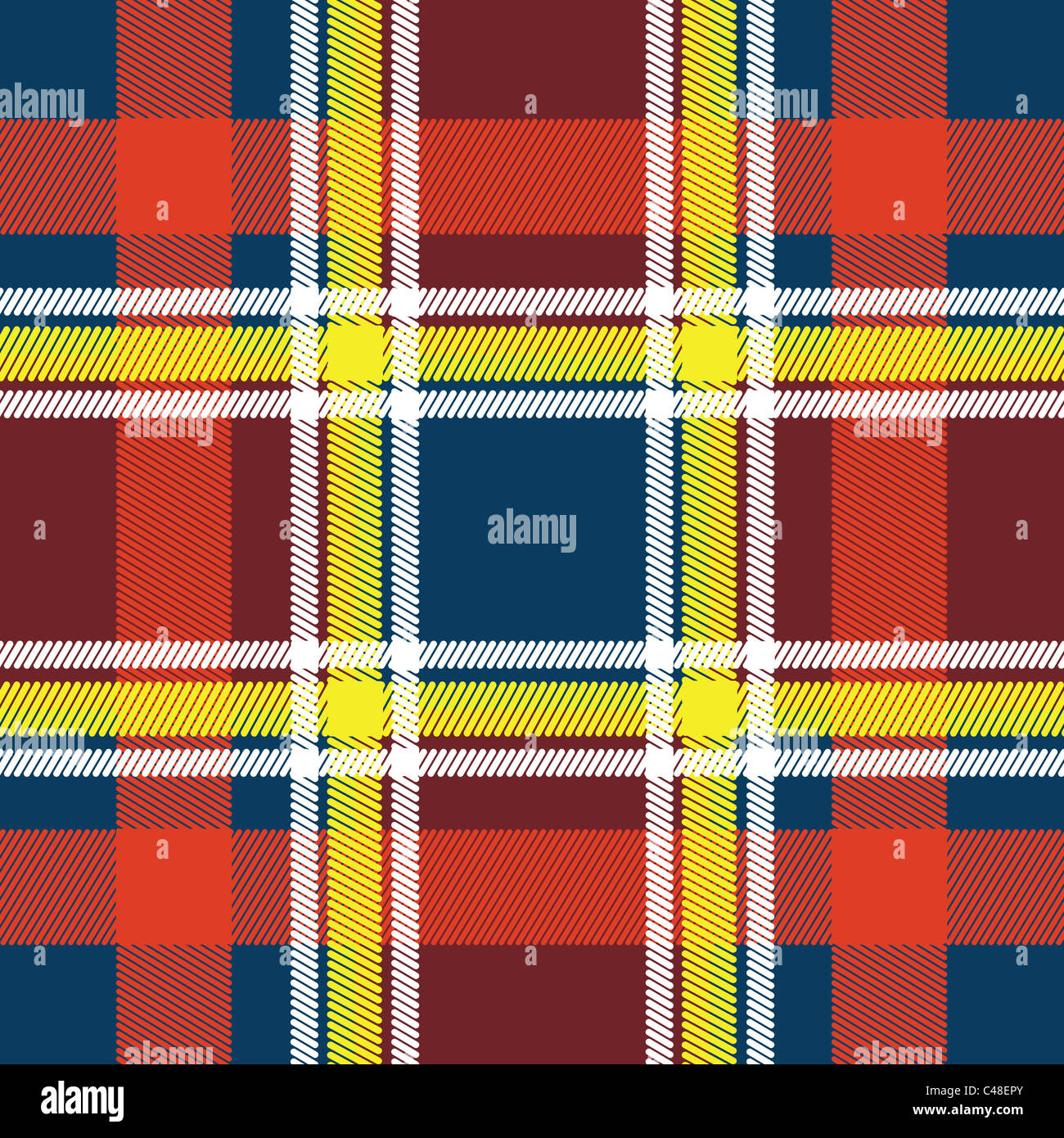 Abstract Tartan in red, yellow and white tones Stock Photo - Alamy