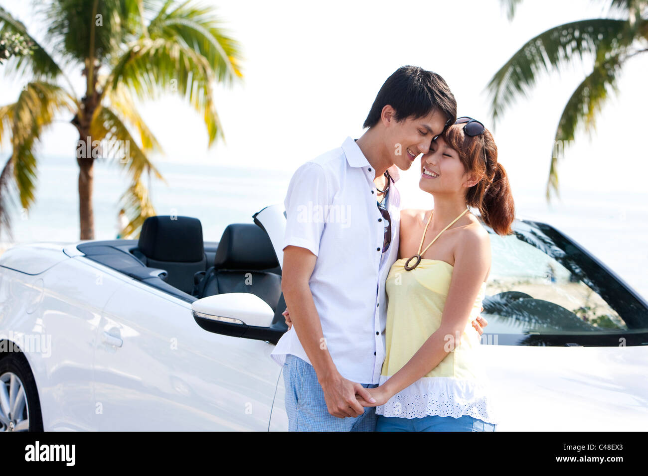 Couple Enjoying Romatic Moment Stock Photo - Alamy
