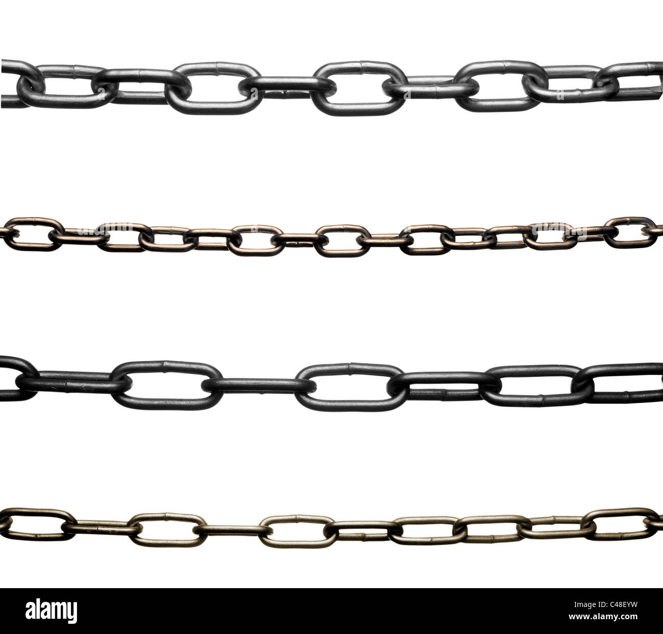 collection of various chains Stock Photo - Alamy