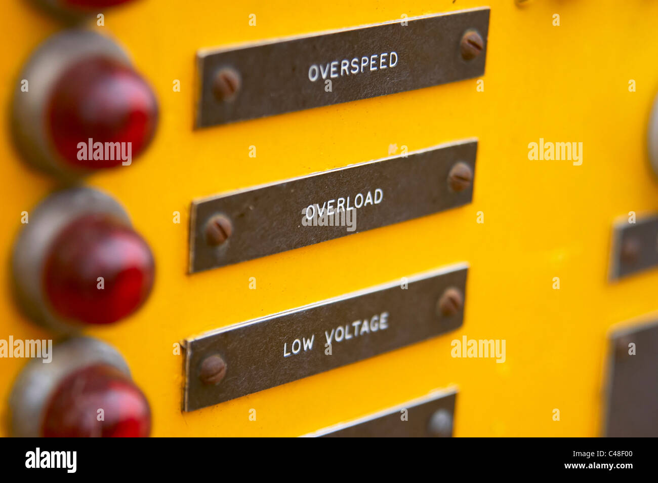 Plant control panel close up Stock Photo - Alamy