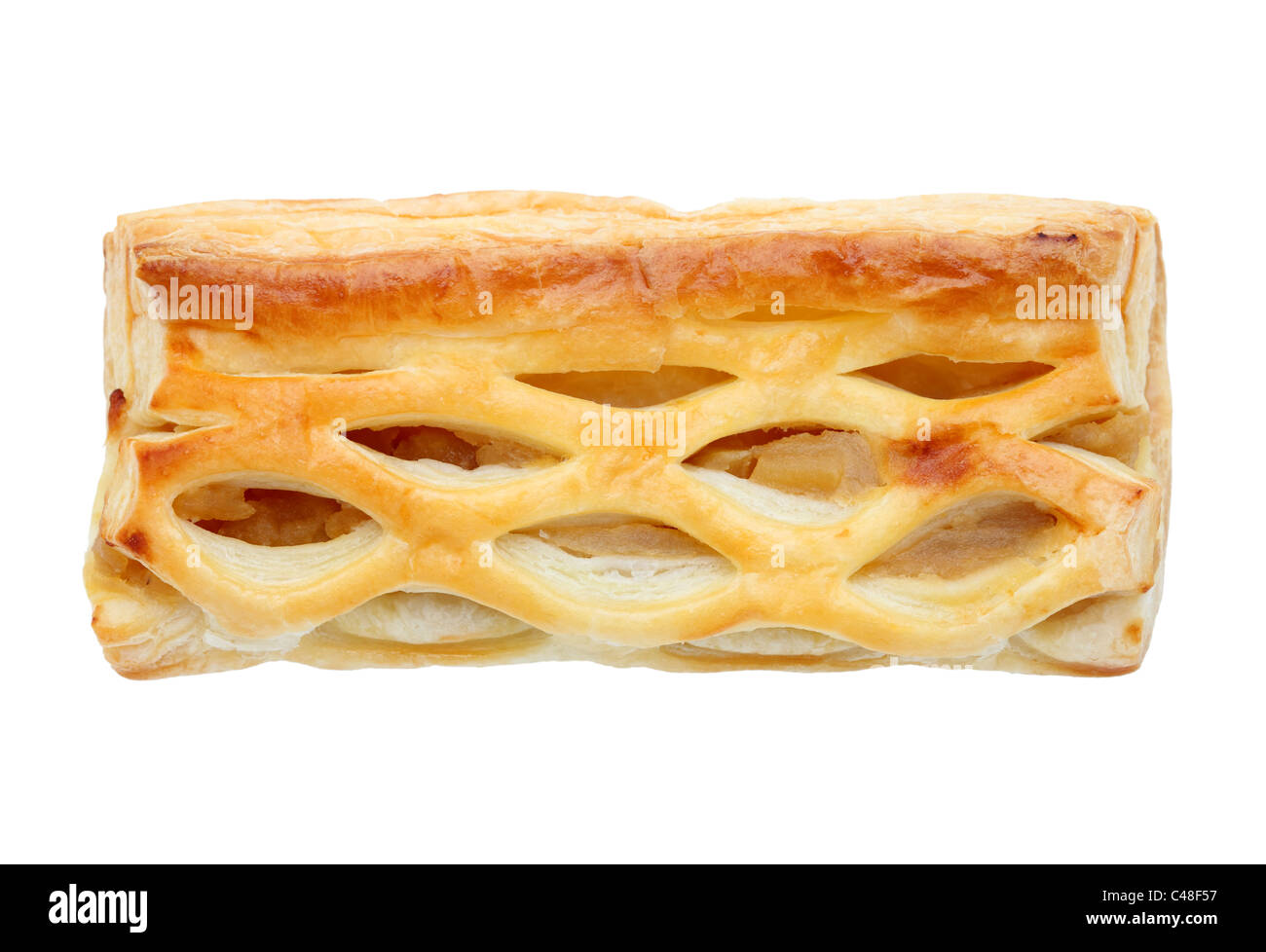 Yellow pie on background Cut Out Stock Images & Pictures - Alamy