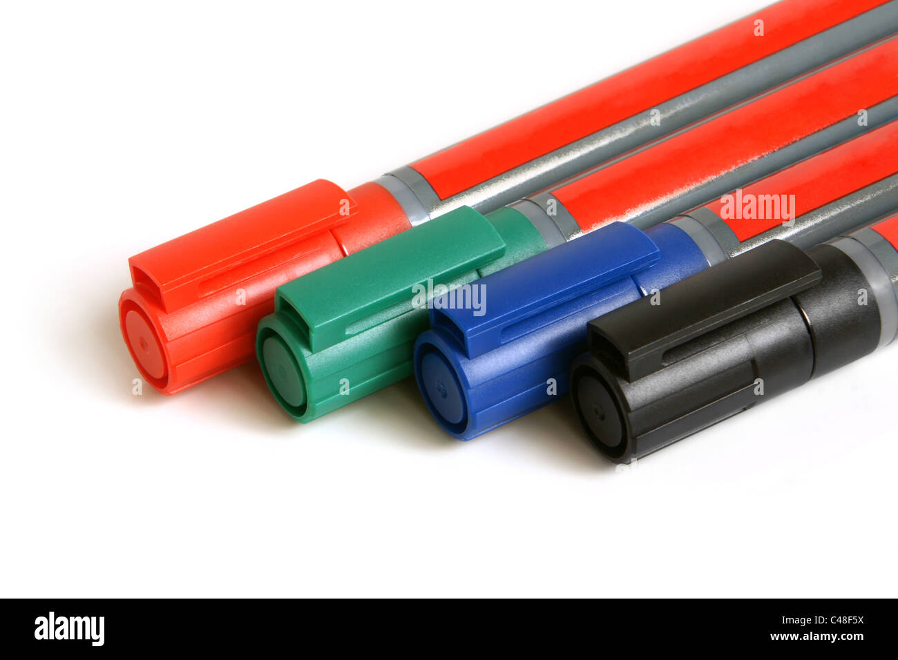 Four markers hi-res stock photography and images - Alamy