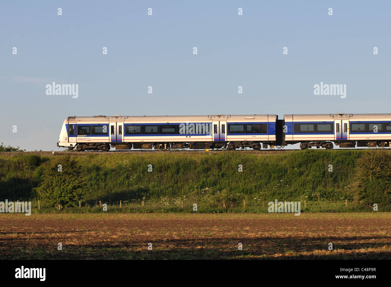 Modern train side view hi-res stock photography and images - Alamy