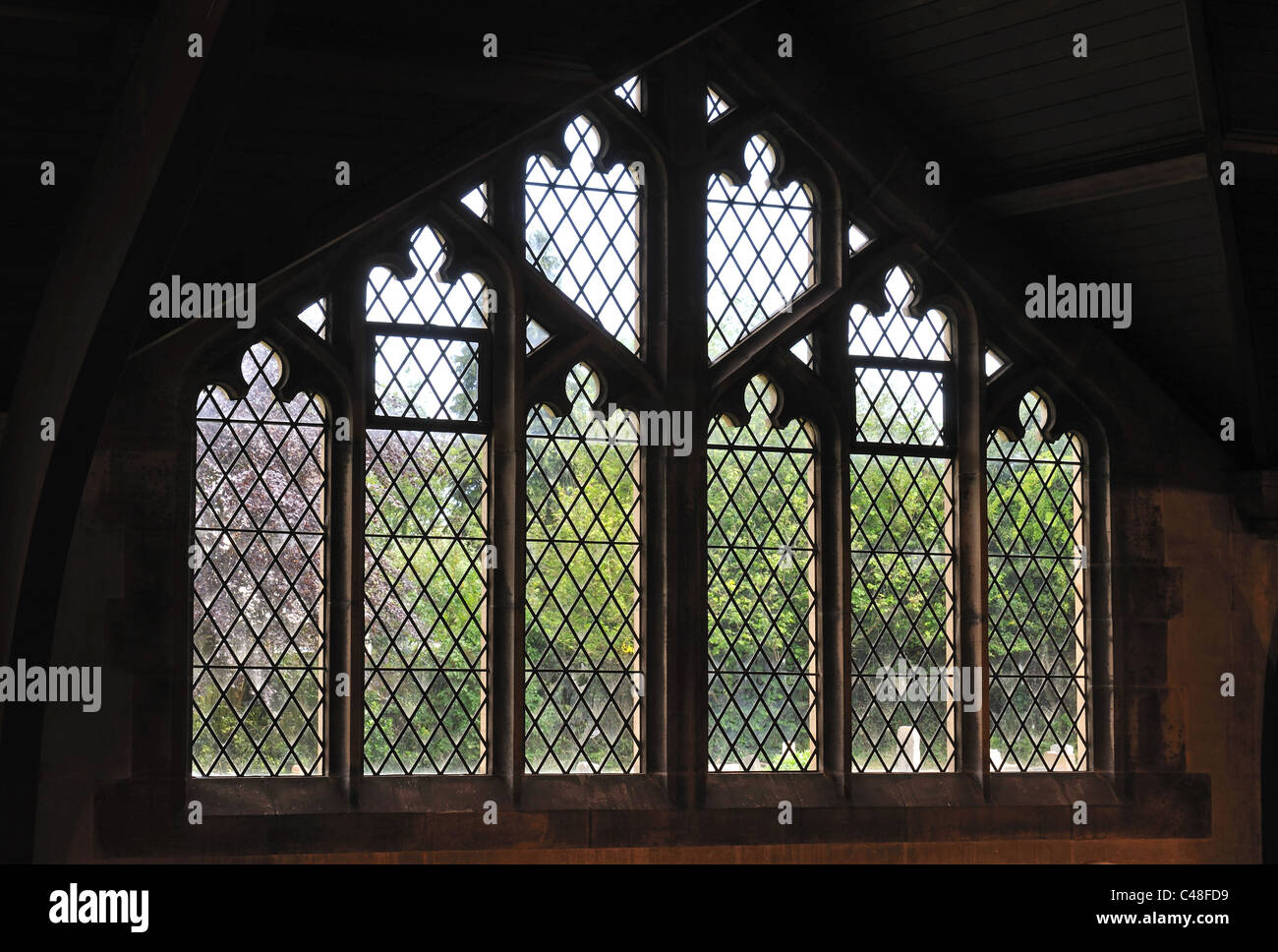 Window in St. James Church, Styvechale, Coventry, UK Stock Photo - Alamy