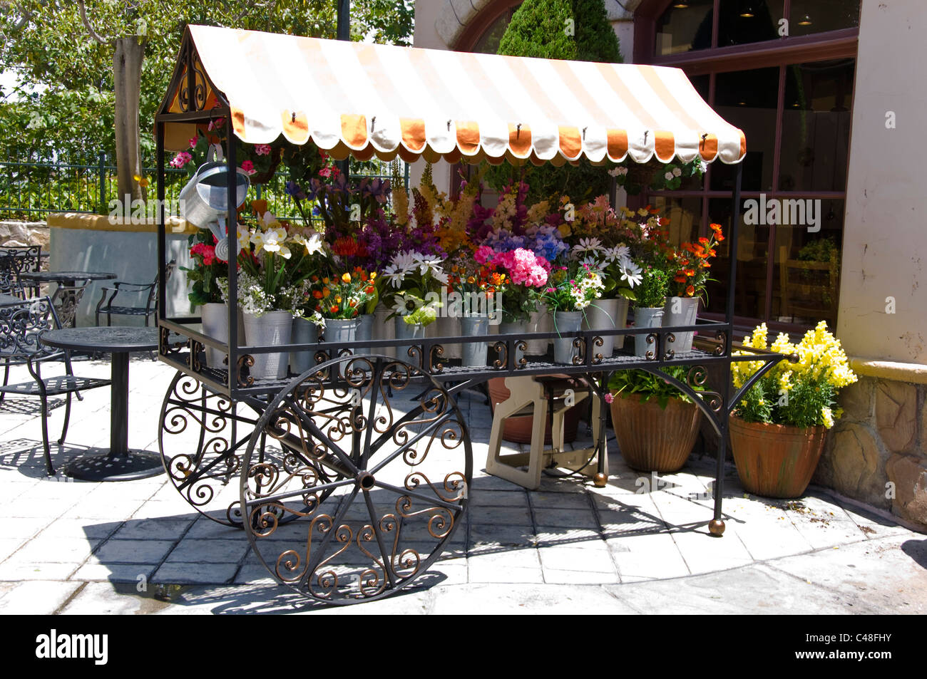 Flower stand car Stock Photo - Alamy