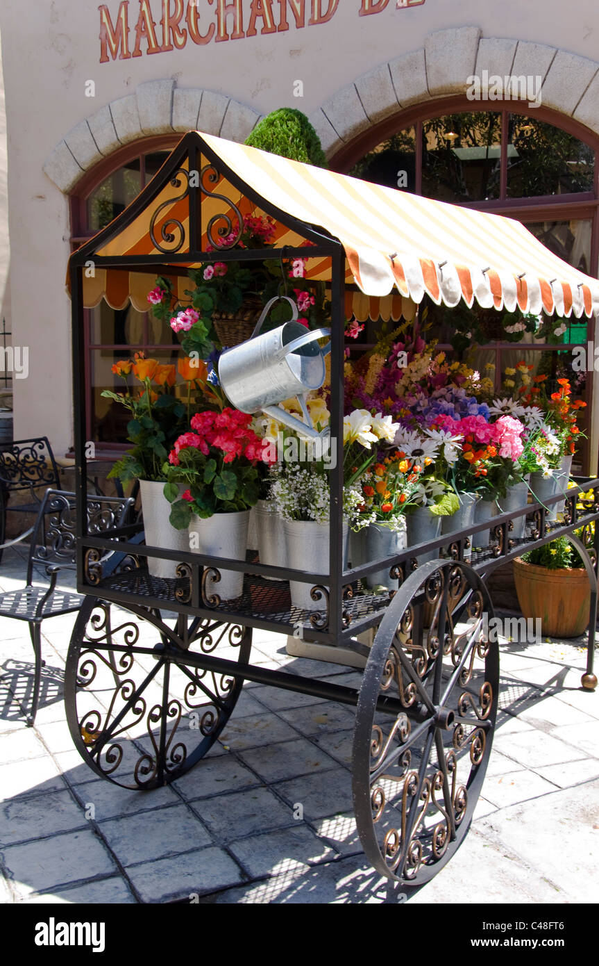 Flower stand car Stock Photo - Alamy