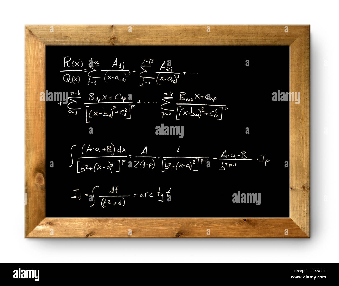 Blackboard maths formula hi-res stock photography and images - Alamy