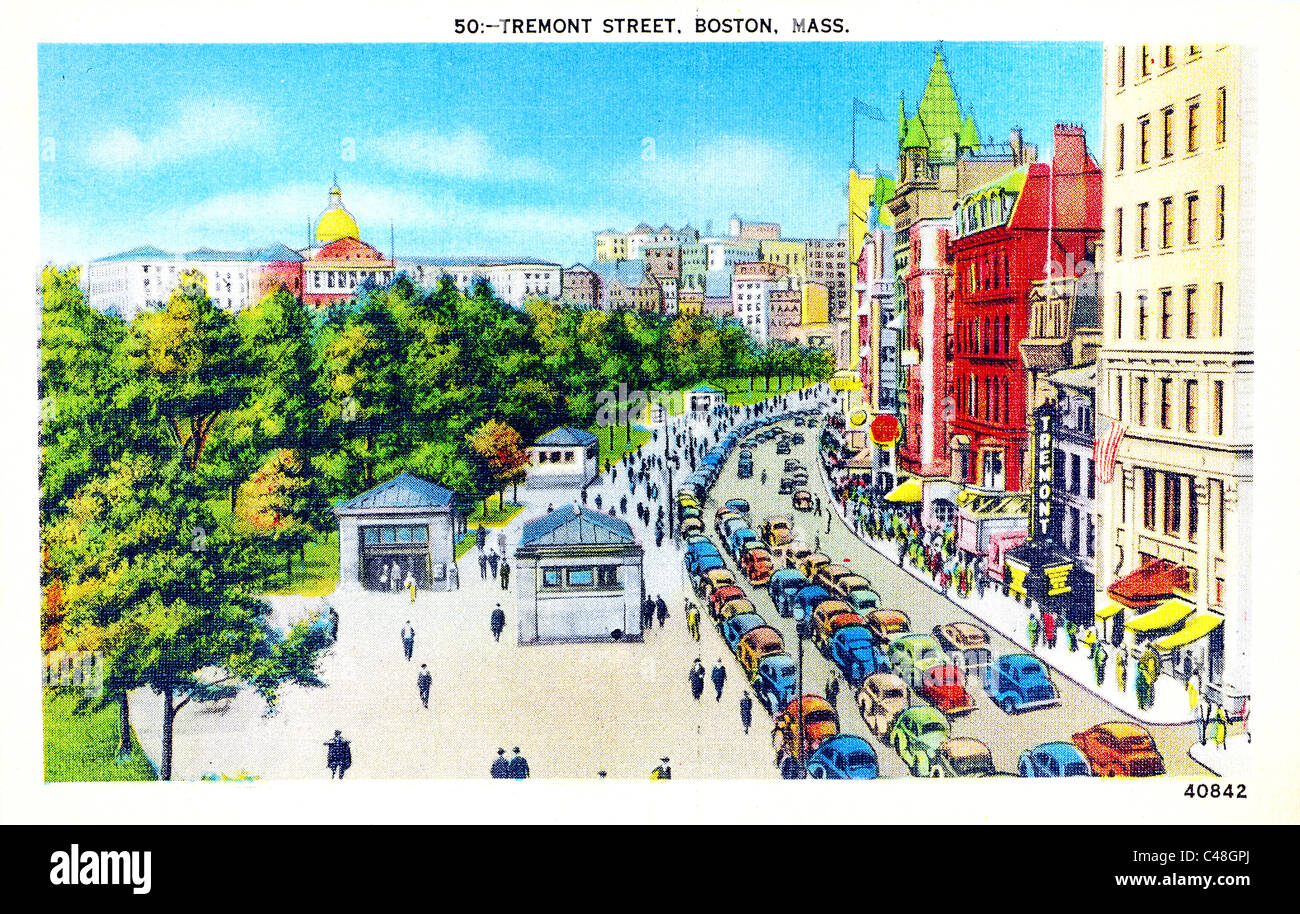 Boston massachusetts 1930s hi-res stock photography and images - Alamy