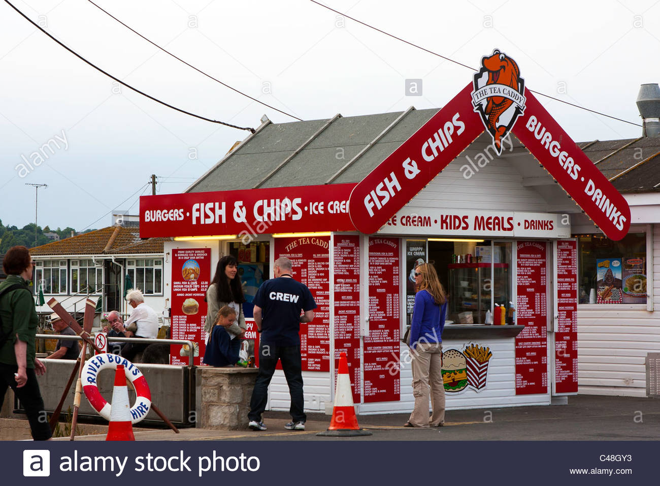 Fish And Chip Stall Stock Photos & Fish And Chip Stall Stock Images - Alamy