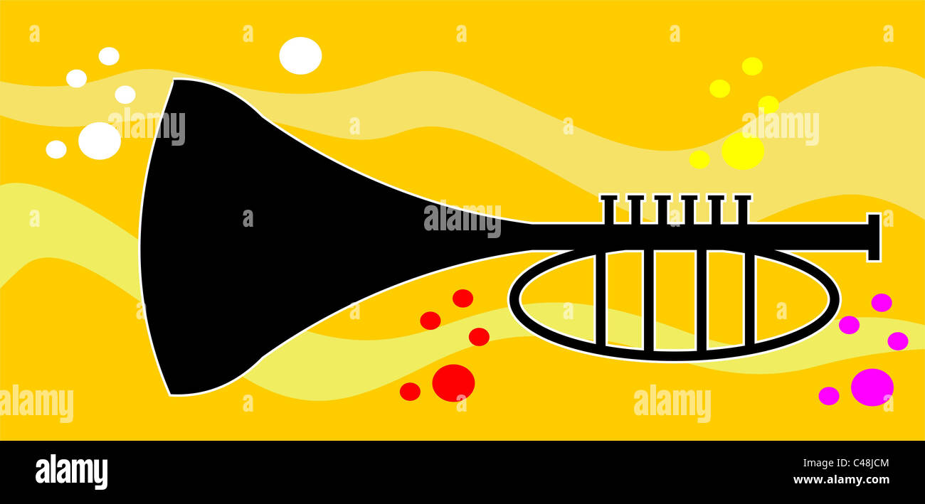 Bugle silhouette hi-res stock photography and images - Alamy