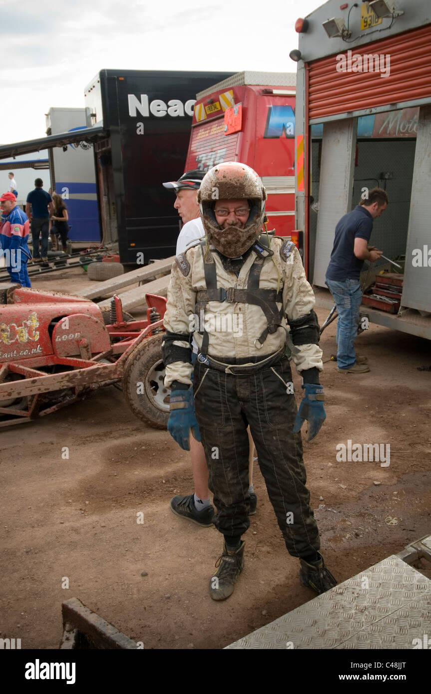 stock car racing driver wearing safety equipment Stock Photo - Alamy