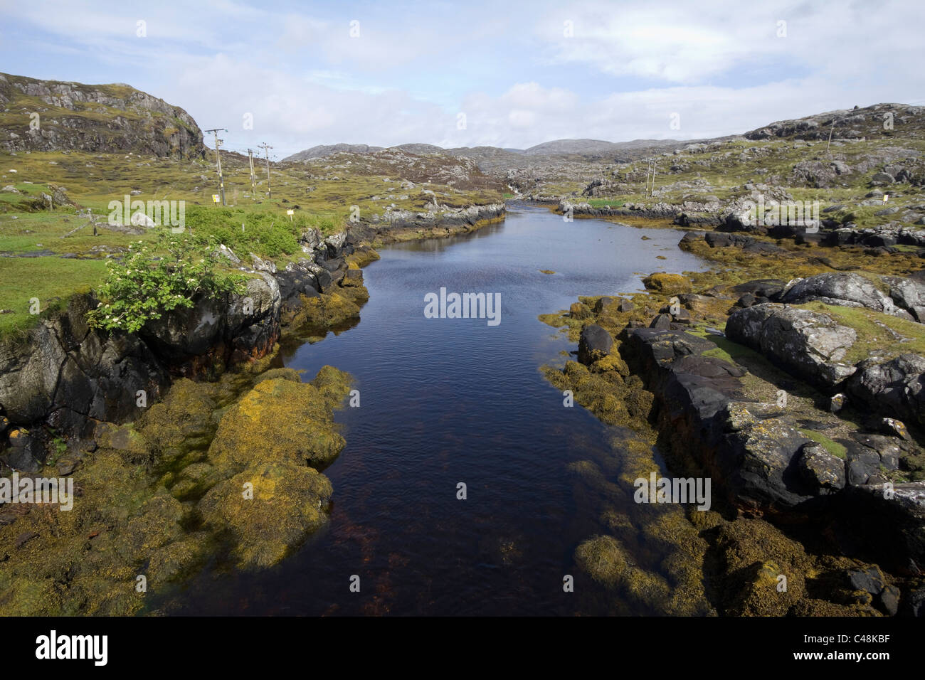 east coast isle of harris scotland uk Stock Photo - Alamy
