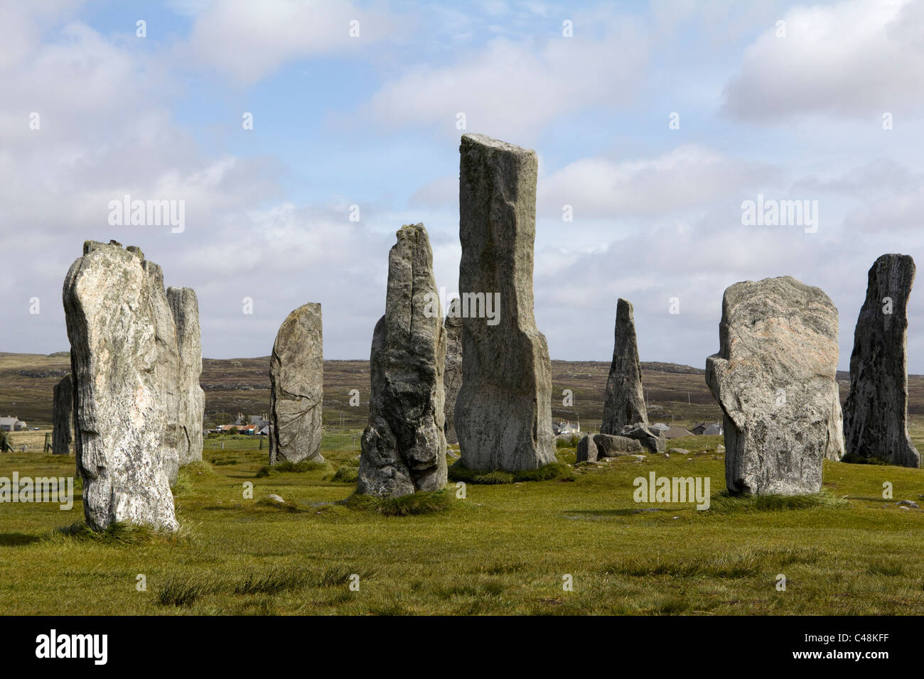 The Callanish Stones (or "Callanish I"), Clachan Chalanais or Tursachan ...