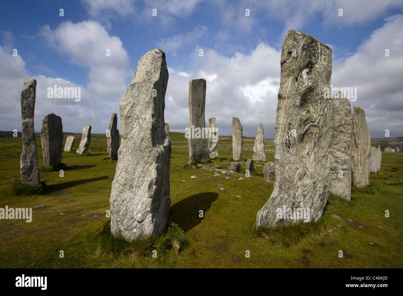 The Callanish Stones (or "Callanish I"), Clachan Chalanais or Tursachan ...
