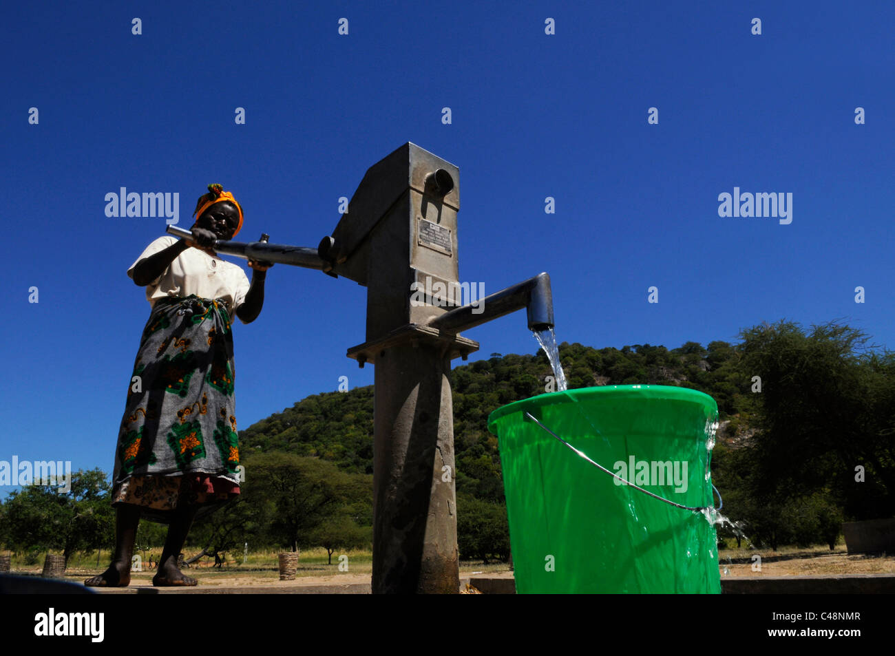 Hand pump africa hi-res stock photography and images - Alamy