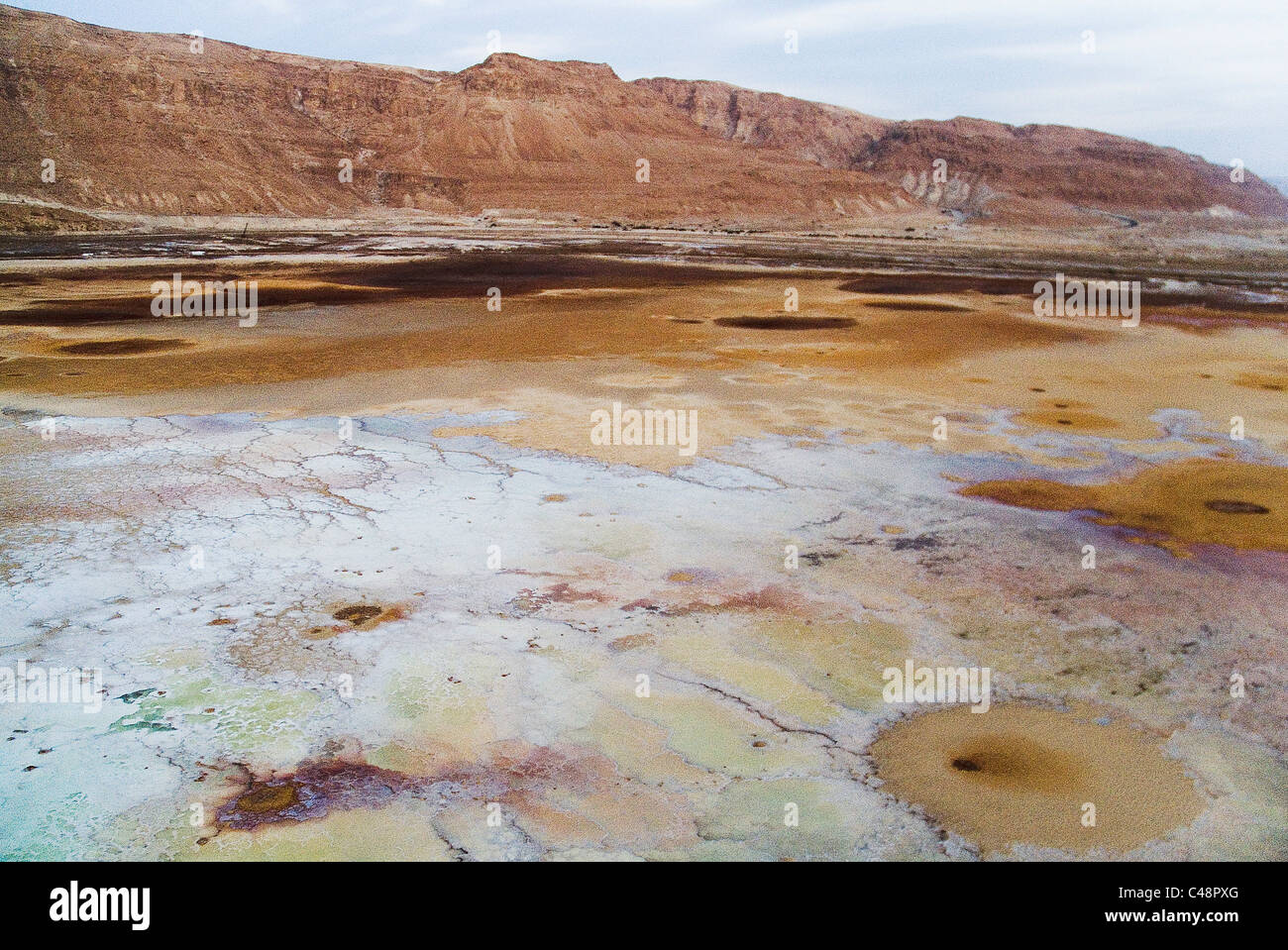 Abstract view of the Dead sea Stock Photo - Alamy