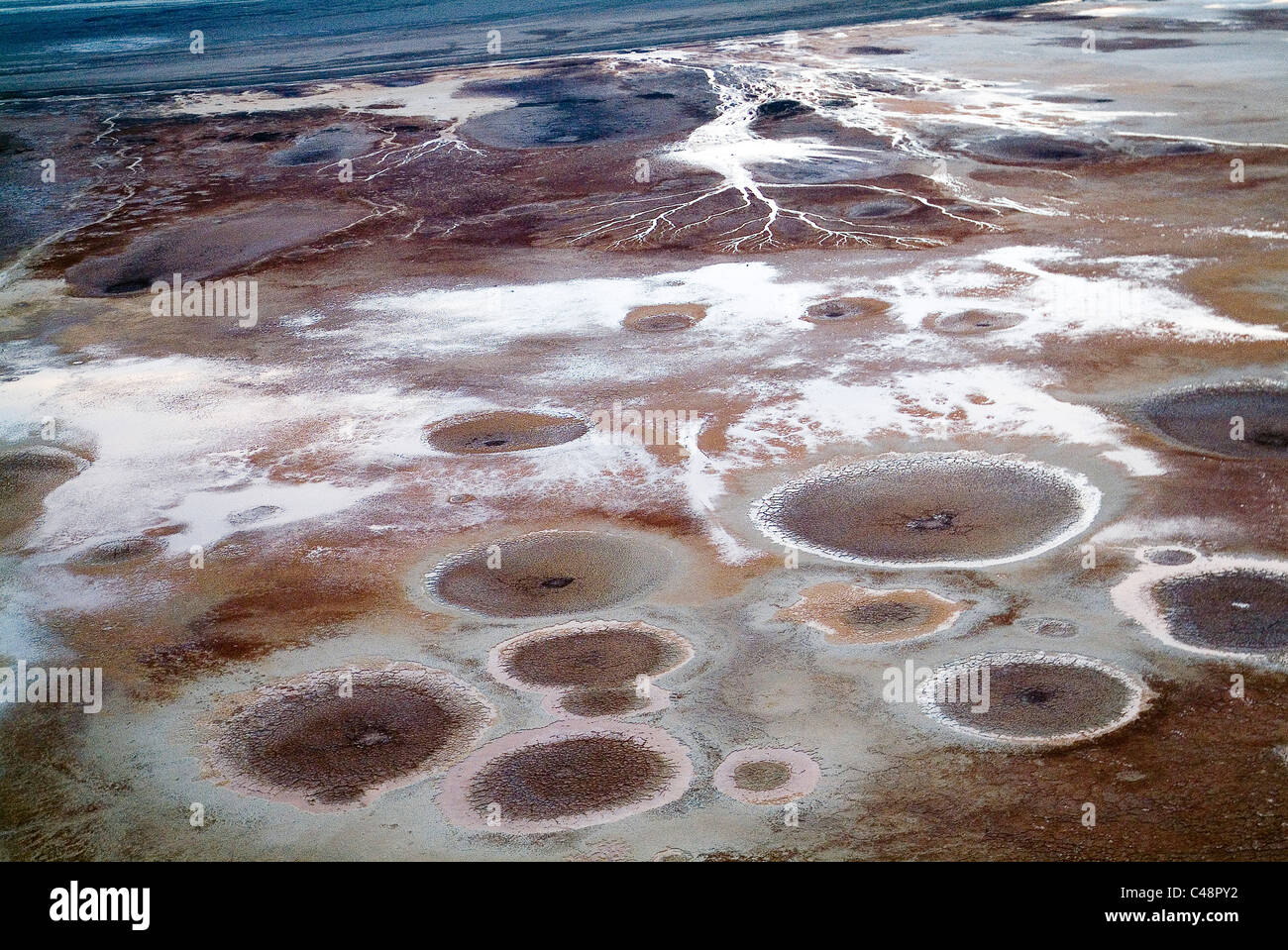 Aerial photograph of the Dead sea Stock Photo - Alamy