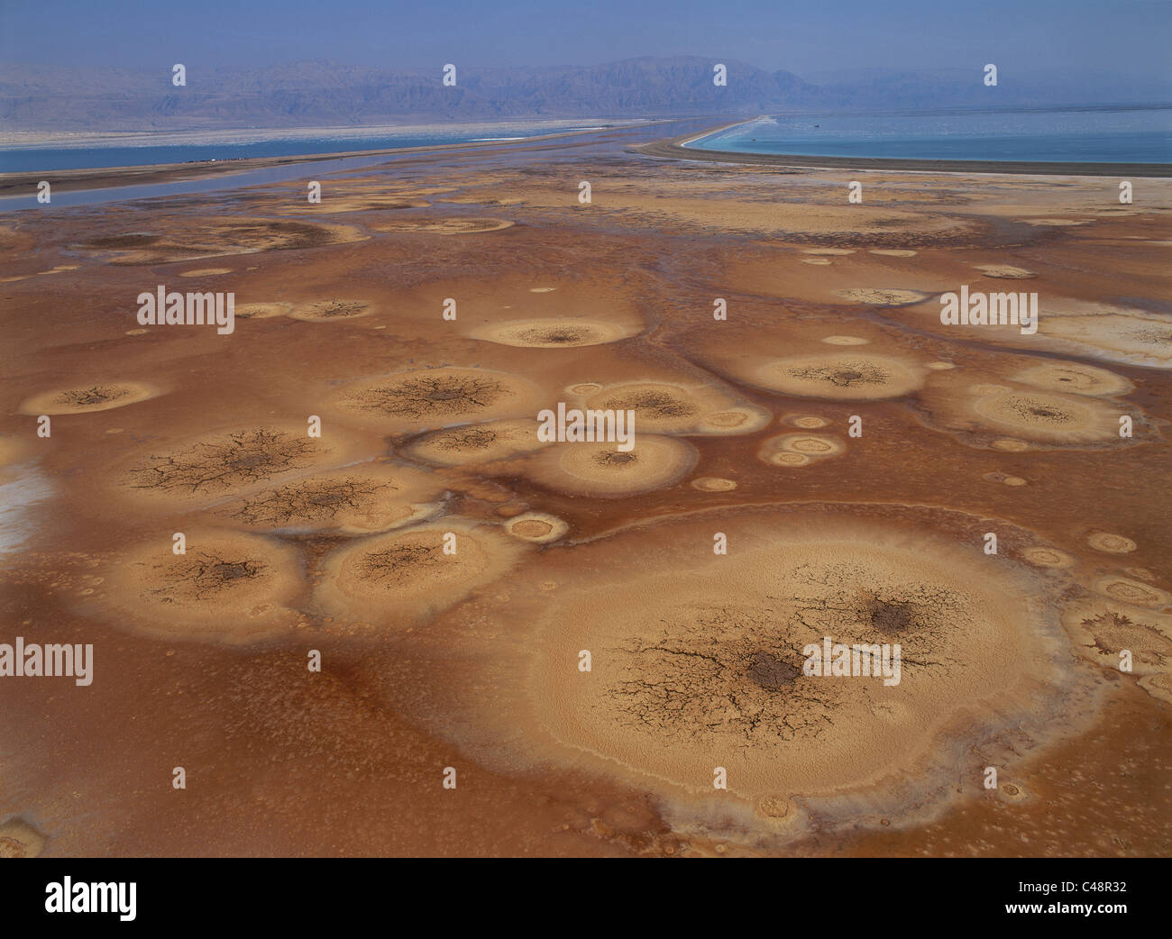 Aerial photograph of the Dead sea Stock Photo - Alamy