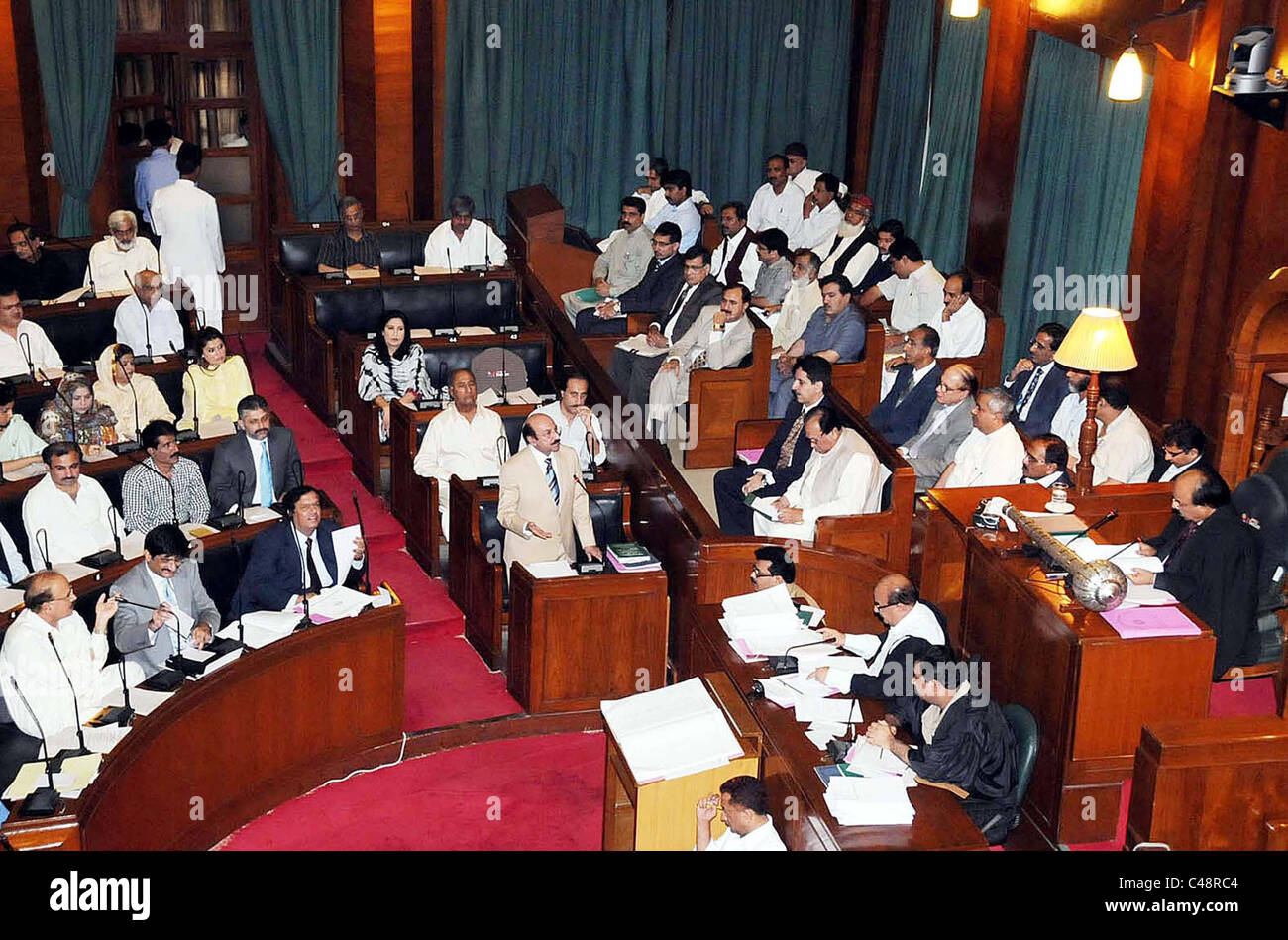 Sindh Chief Minister, Syed Qaim Ali Shah addresses provincial assembly ...