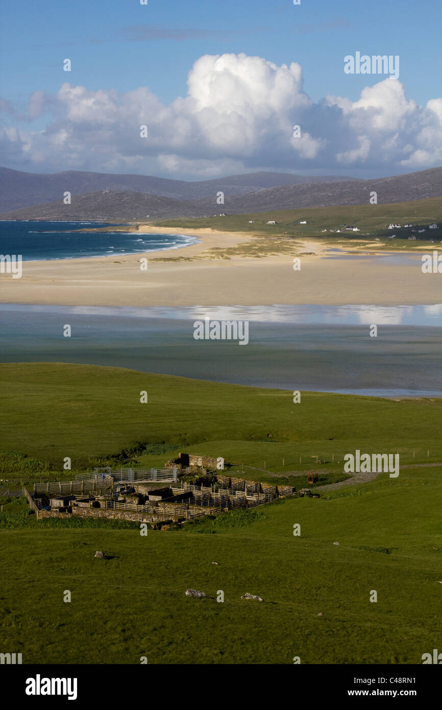 scarista beach isle of harris mountains western isles outer hebrides ...