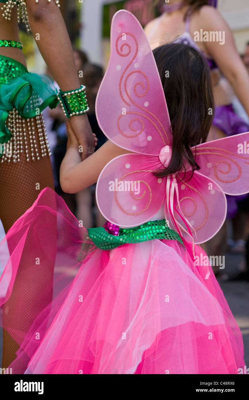 A young girl at the Whitsun Carnival in Copenhagen, Denmark Stock Photo ...