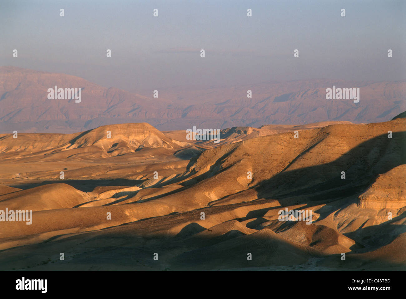 Aerial view of the Judea Desert at sunset Stock Photo - Alamy