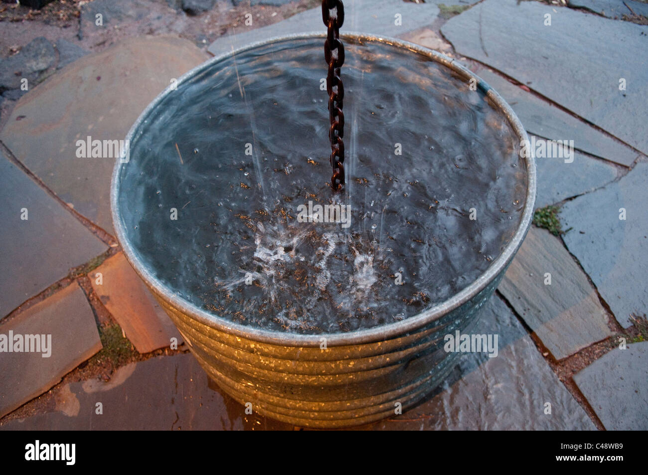 Rainwater chain hi-res stock photography and images - Alamy
