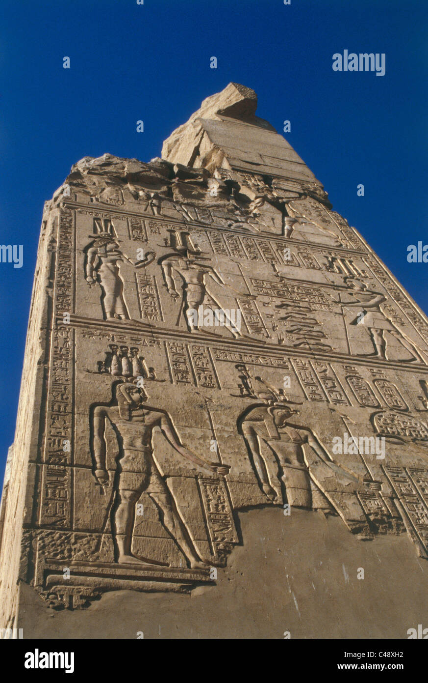 Photograph of the ruins of an ancient Egyptian archologic site Stock ...
