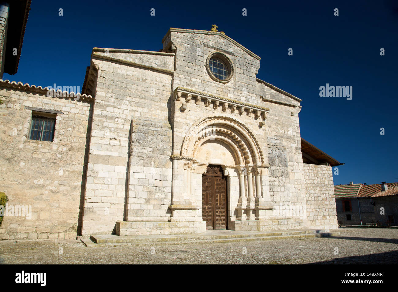 public church of wamba village in valladolid spain Stock Photo - Alamy
