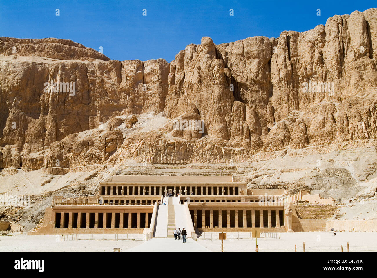 Photograph of an Egyptian temple in the western desert of Egypt Stock ...