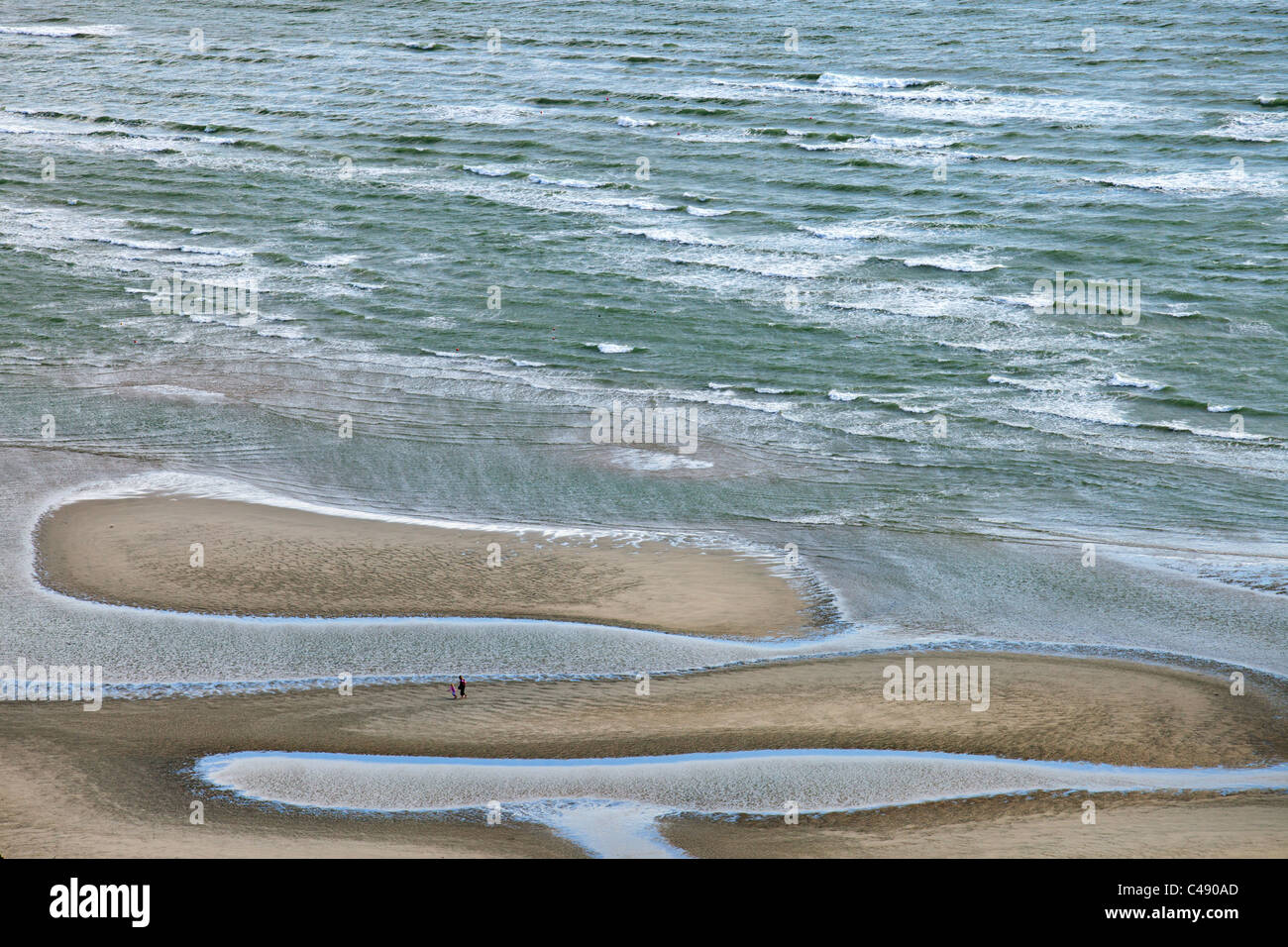 Wainui Bay during low tide, Abel Tasman Nat. Park, New Zeland Stock ...