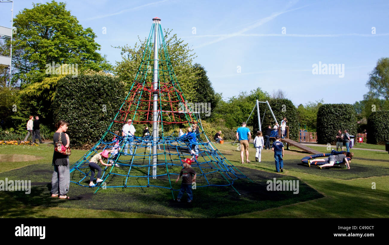 Children playground in Sandbach park Cheshire UK Stock Photo - Alamy