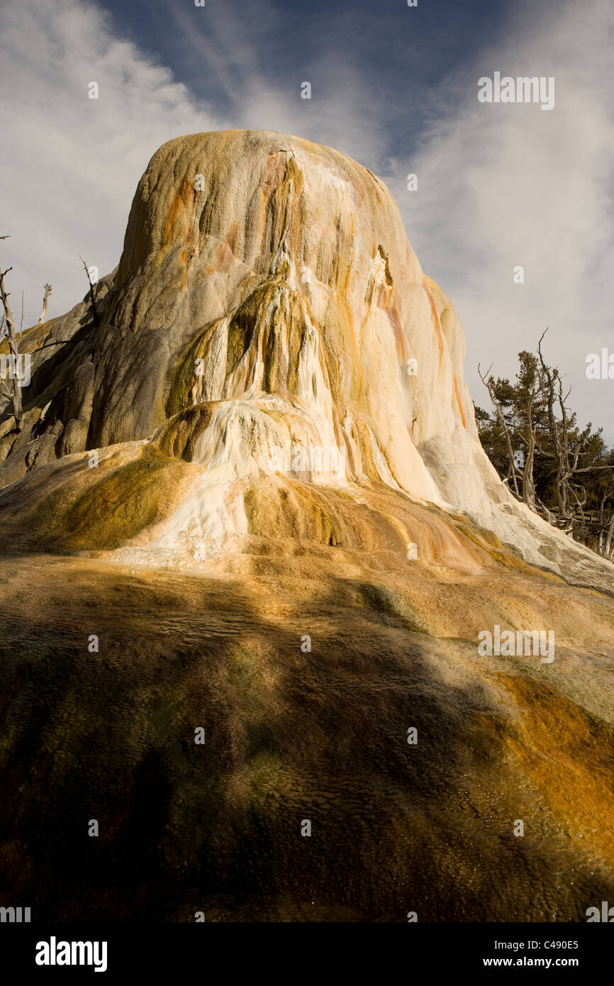 Orange spring mound yellowstone hi-res stock photography and images - Alamy