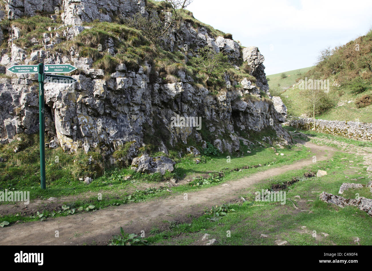 Biggin Dale off Wolfscote Dale on the Staffordshire, Derbyshire border ...