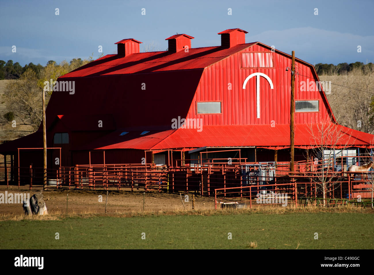 AN OLD BARN IN NEW MEXICO Stock Photo - Alamy