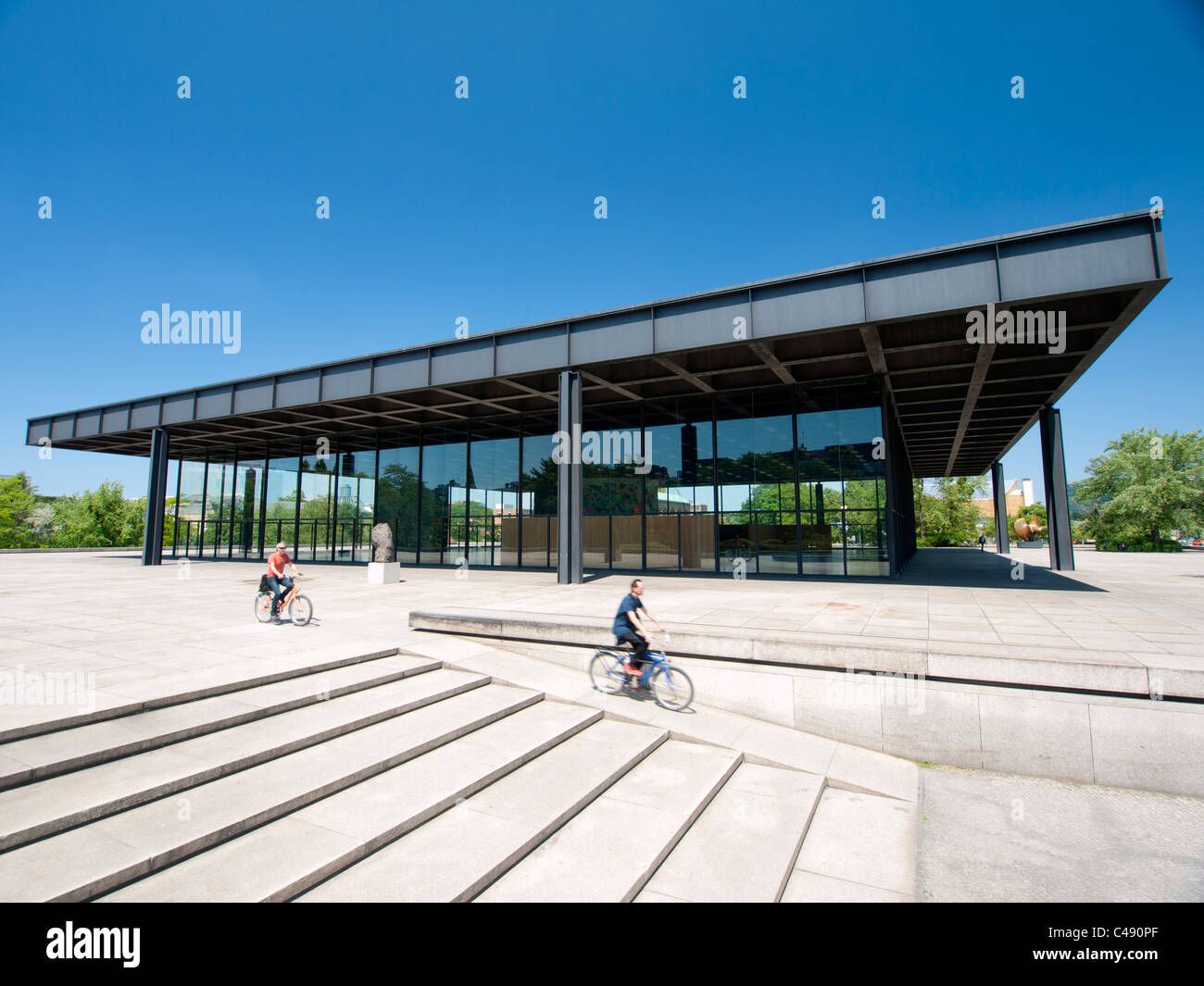 Exterior Neue Nationalgalerie New National High Resolution Stock ...