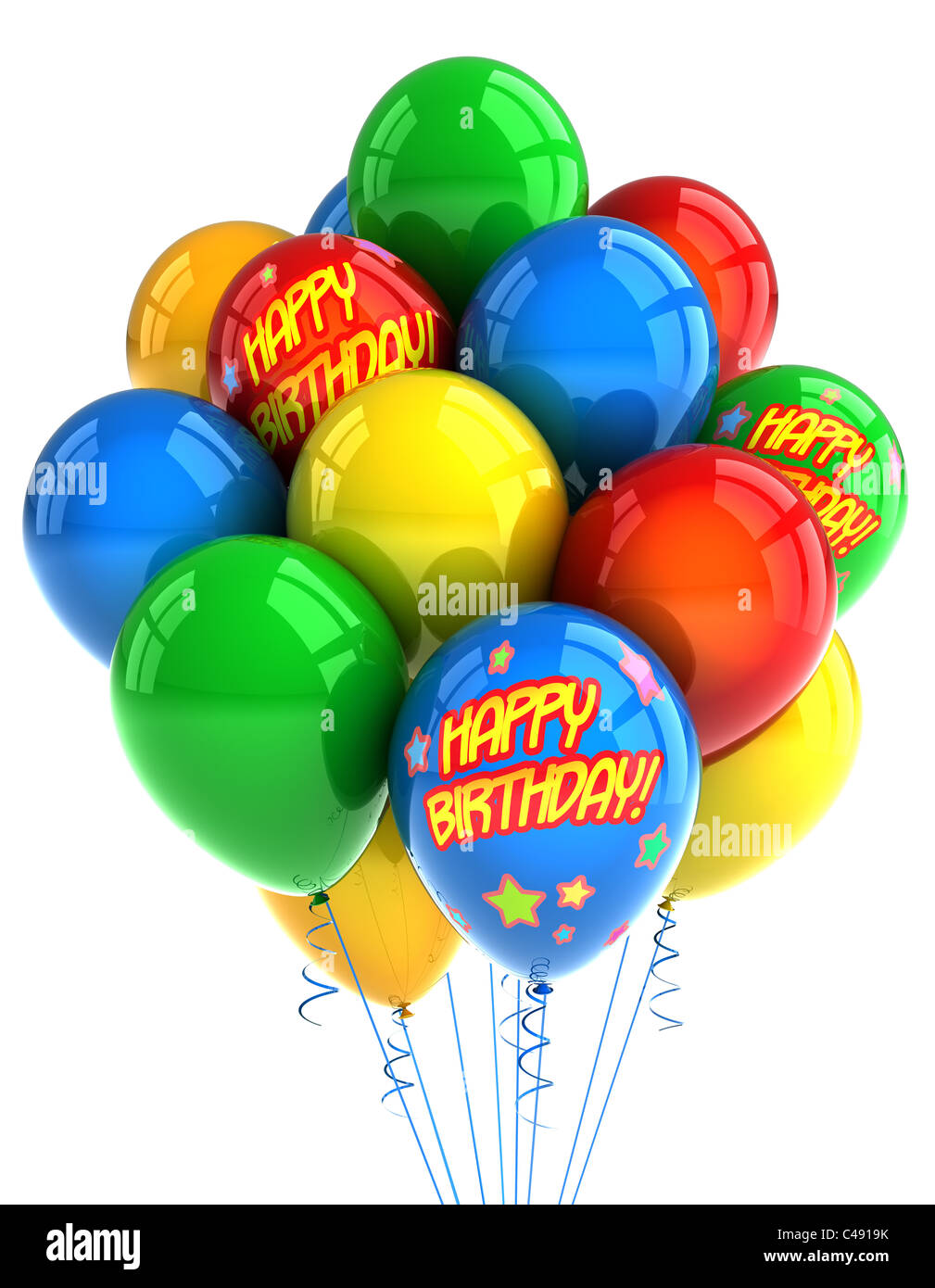 Colorful party balloons Stock Photo - Alamy