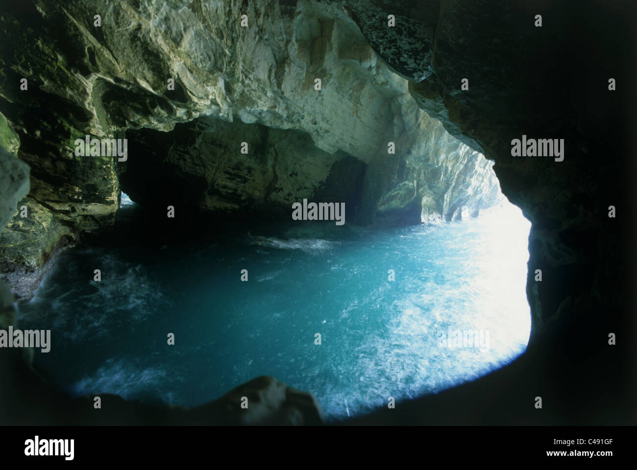 Photograph of a cave under the cliff of Rosh Ha'nikra Stock Photo - Alamy