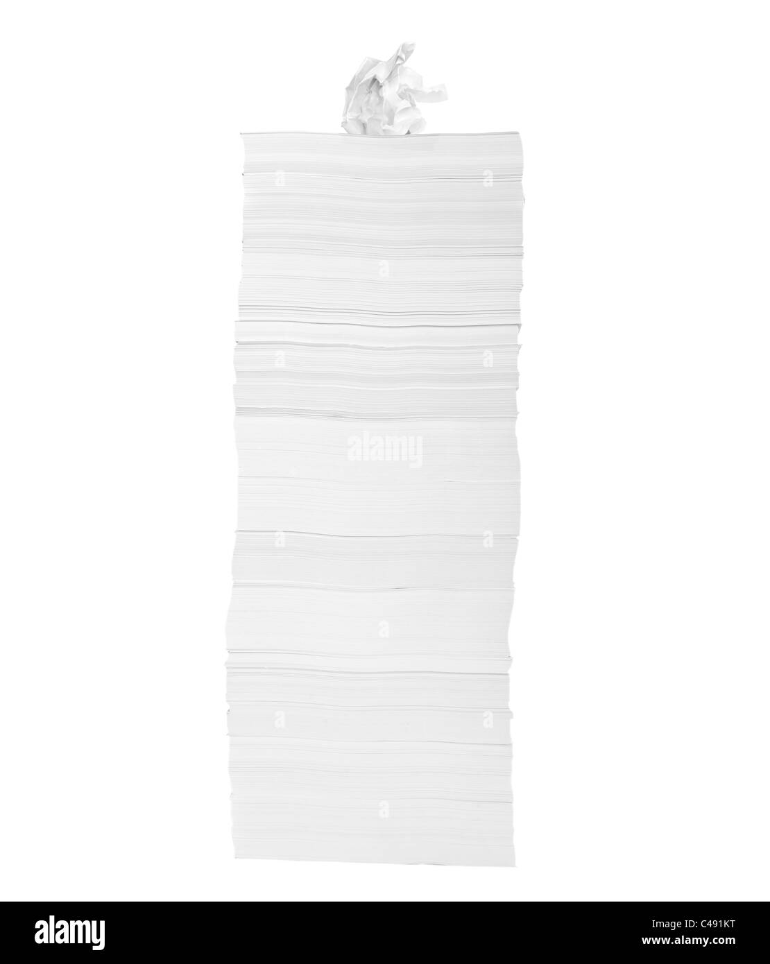 Tall stack messy of papers hi-res stock photography and images - Alamy