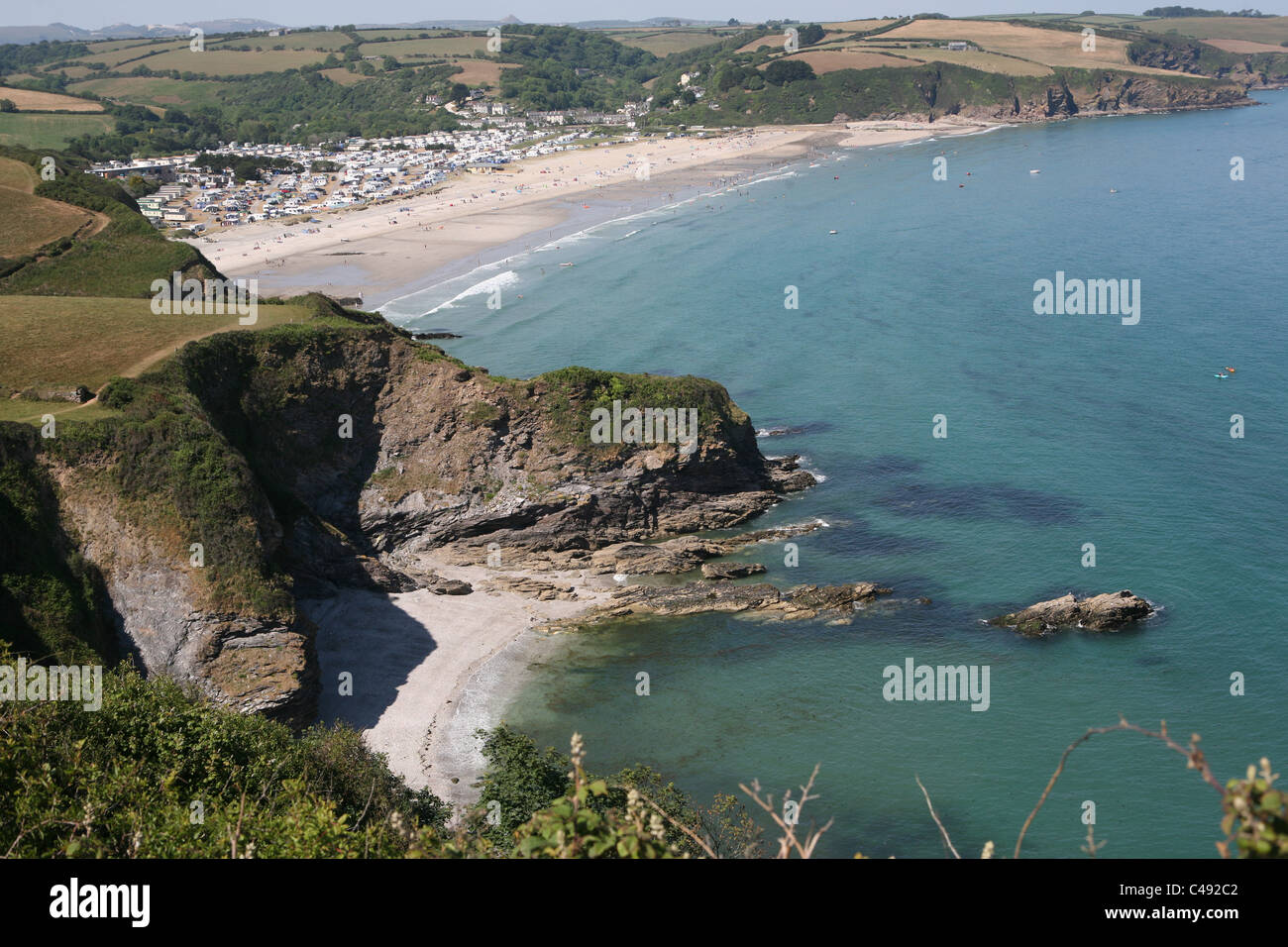 Pentewan sands holiday park hi-res stock photography and images - Alamy