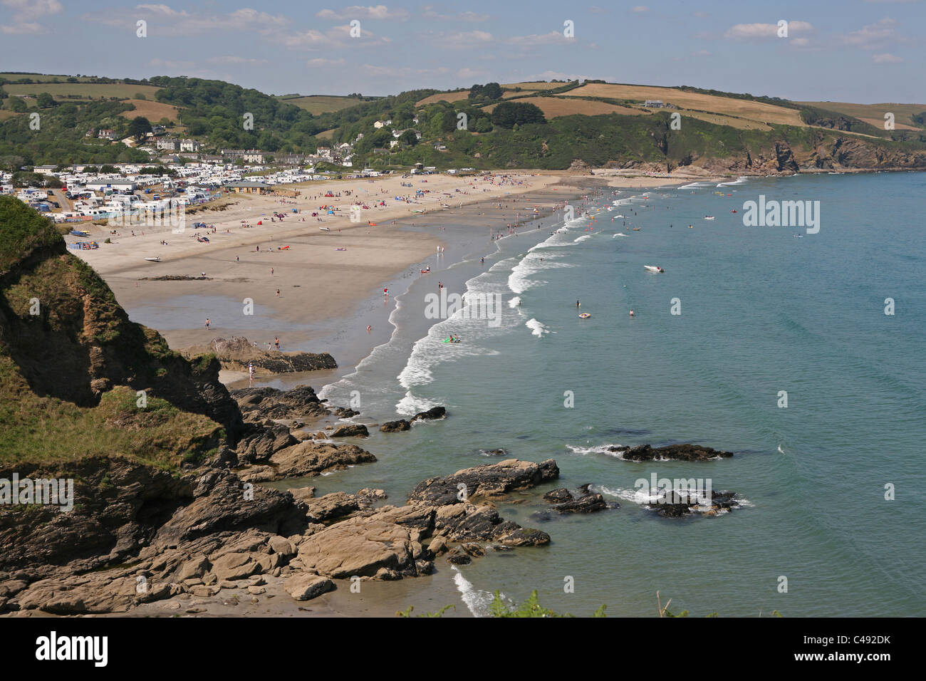 Pentewan sands holiday park hi-res stock photography and images - Alamy