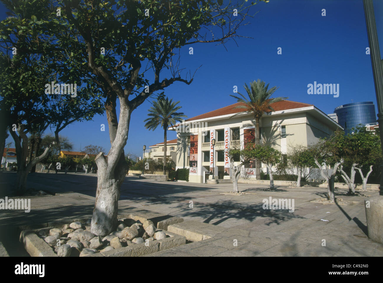 Photograph of the Neve Tzedek theater in southern Tel Aviv Stock Photo ...