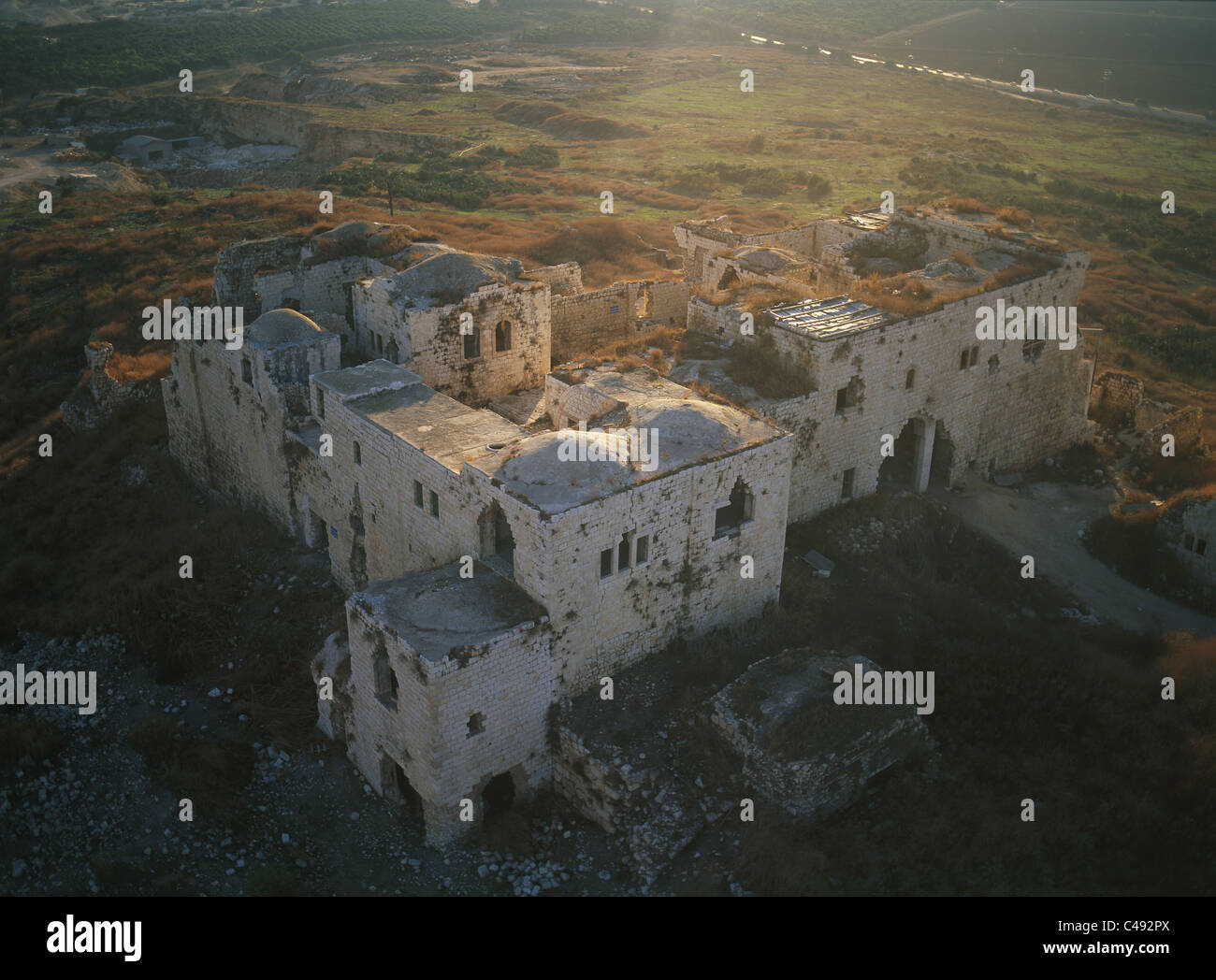 Aerial photograph of the Afek park in the Eastern Dan Metropolis Stock ...