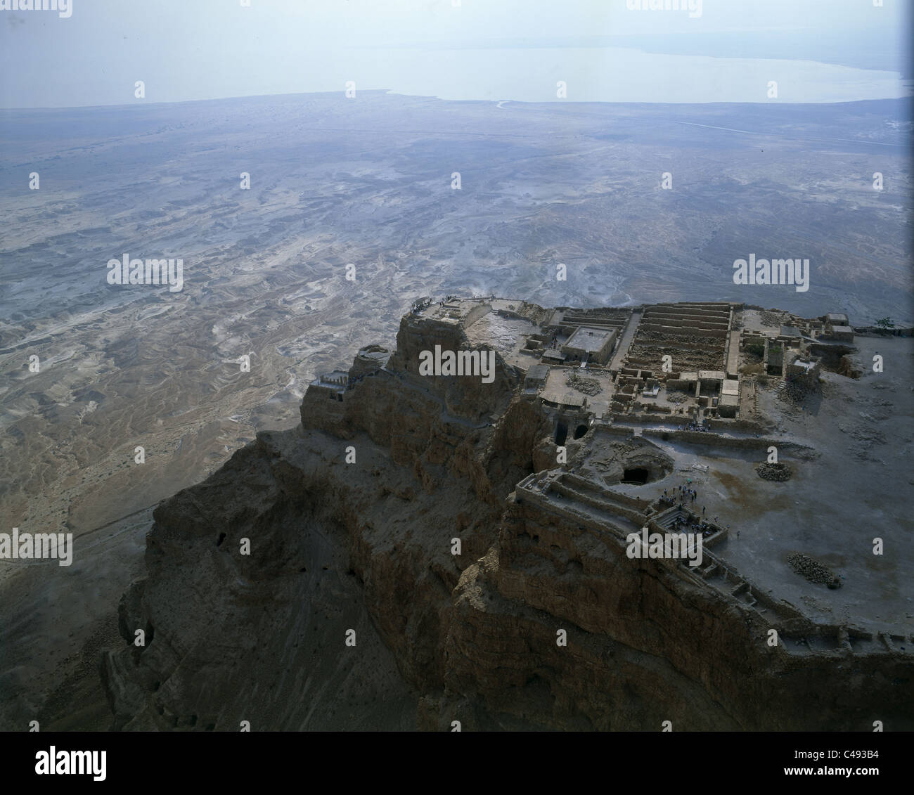 Aerial photograph of Masada near the Dead sea Stock Photo - Alamy