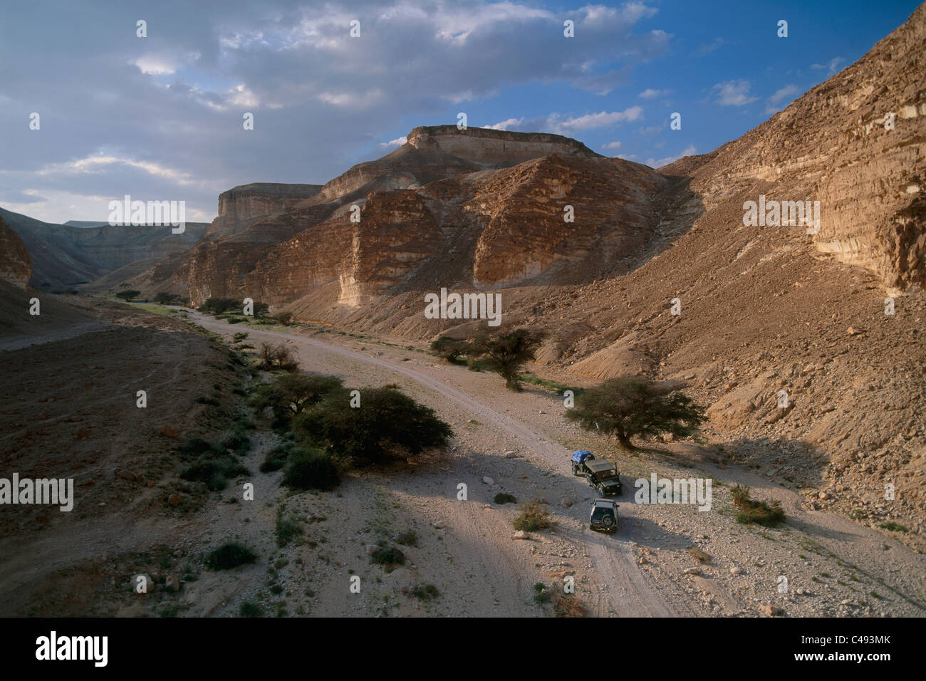 Aerial photograph of Wadi Barak in the Arava Stock Photo - Alamy