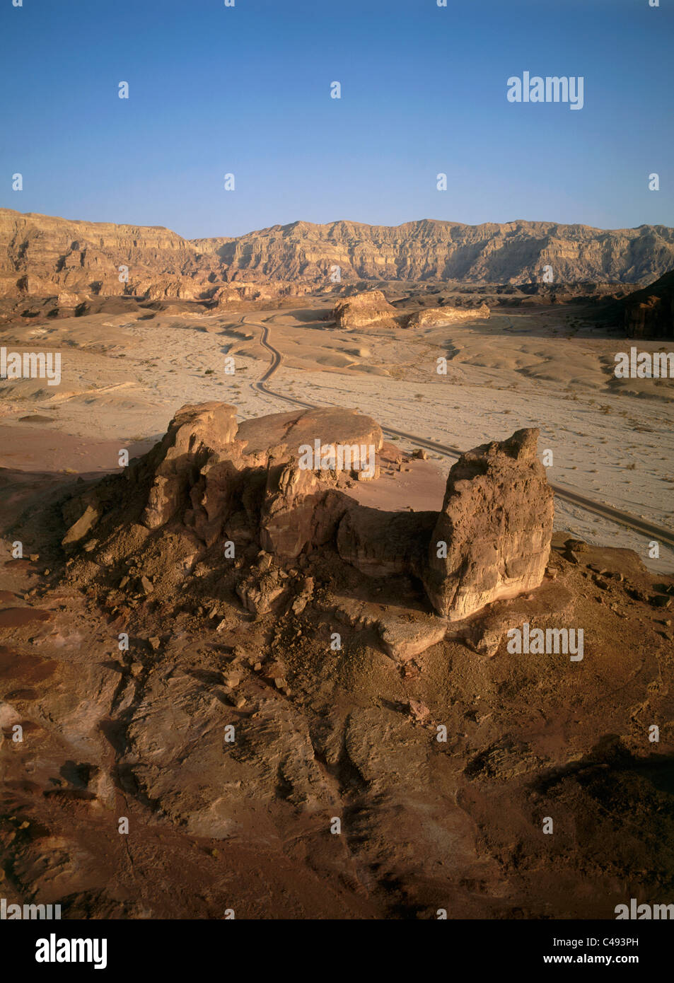 Aerial photograph of the Timna valley in the Arava Stock Photo - Alamy